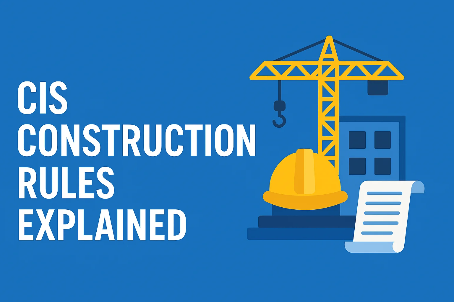 CIS Construction Rules Explained for Contractors | BNA